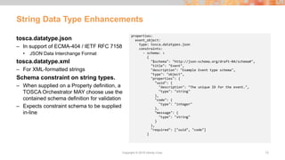 Tosca v1.2 and v1.3 enhancements 2019 05-06 | PPT