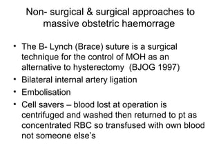 Tosce postpartum haemorrhage background | PPT