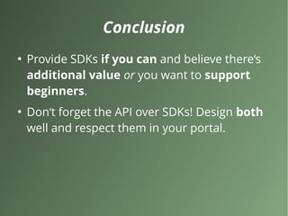 To SDK or not to SDK? | PPT