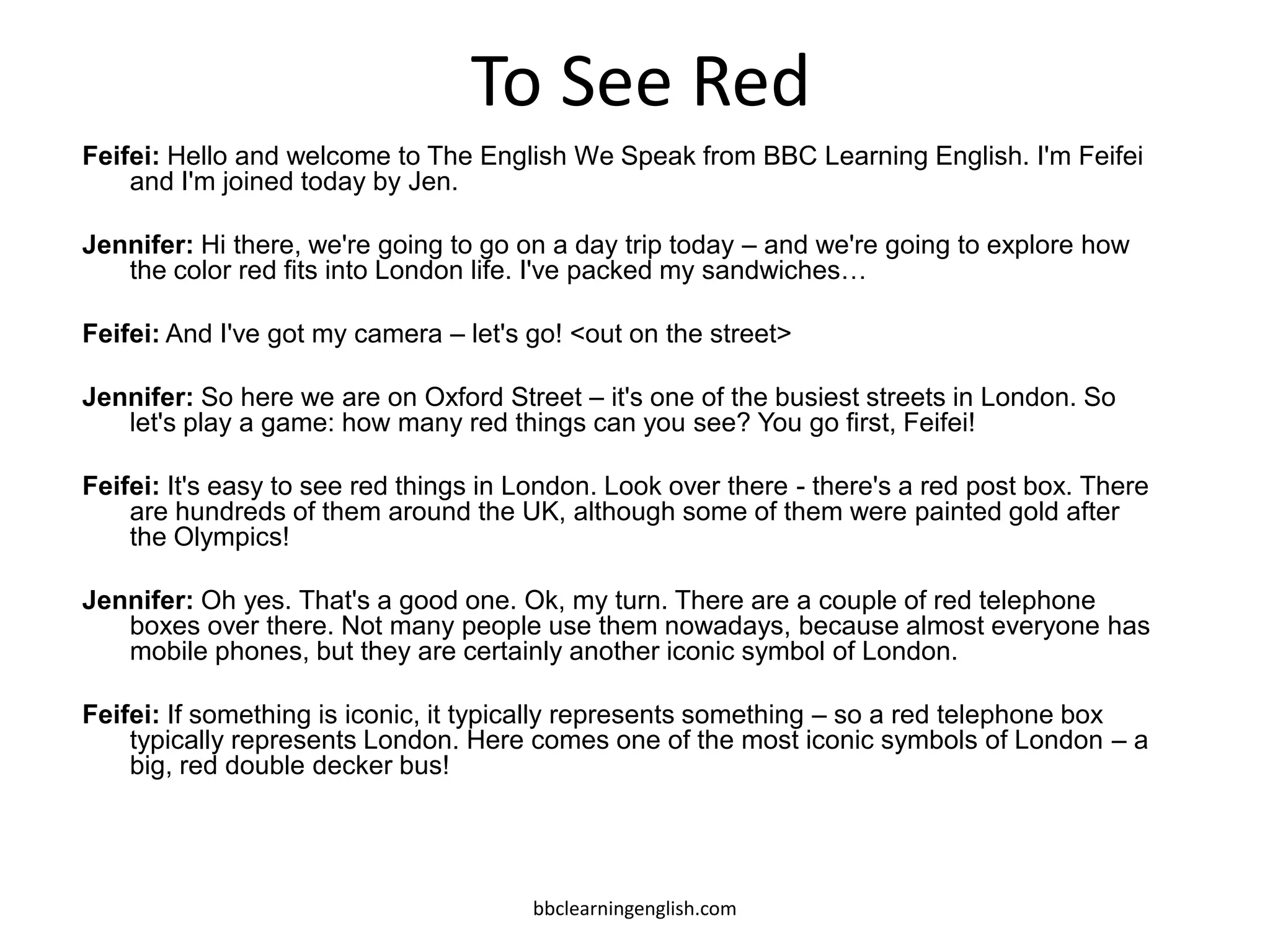 To see red | PPT