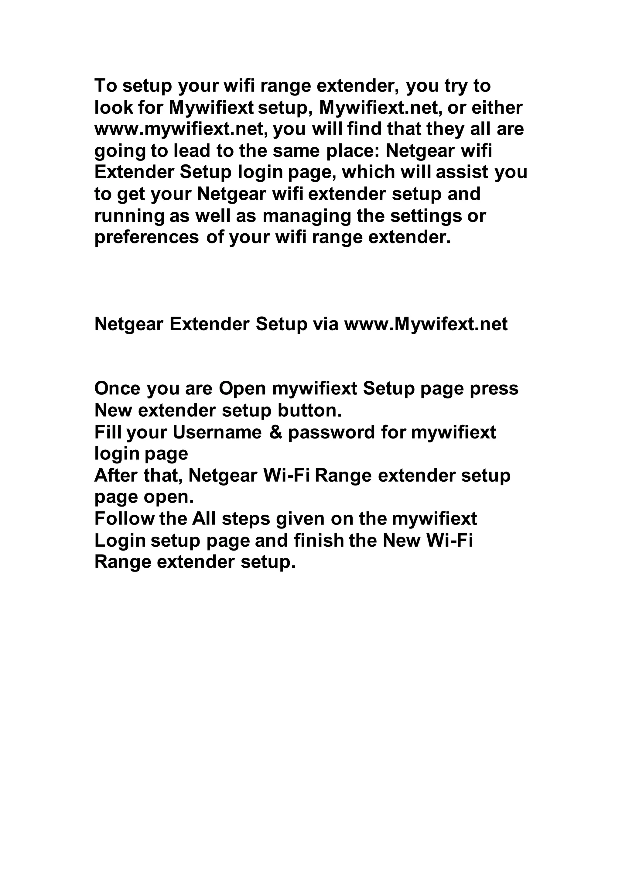 Mywifiext || Extendersetuphelp || Mywifiext local | PDF | Free Download