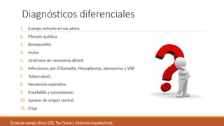 Tos ferina - Sindrome coqueluchoide.pptx