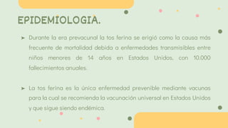 Tos ferina - Pediatría | PDF