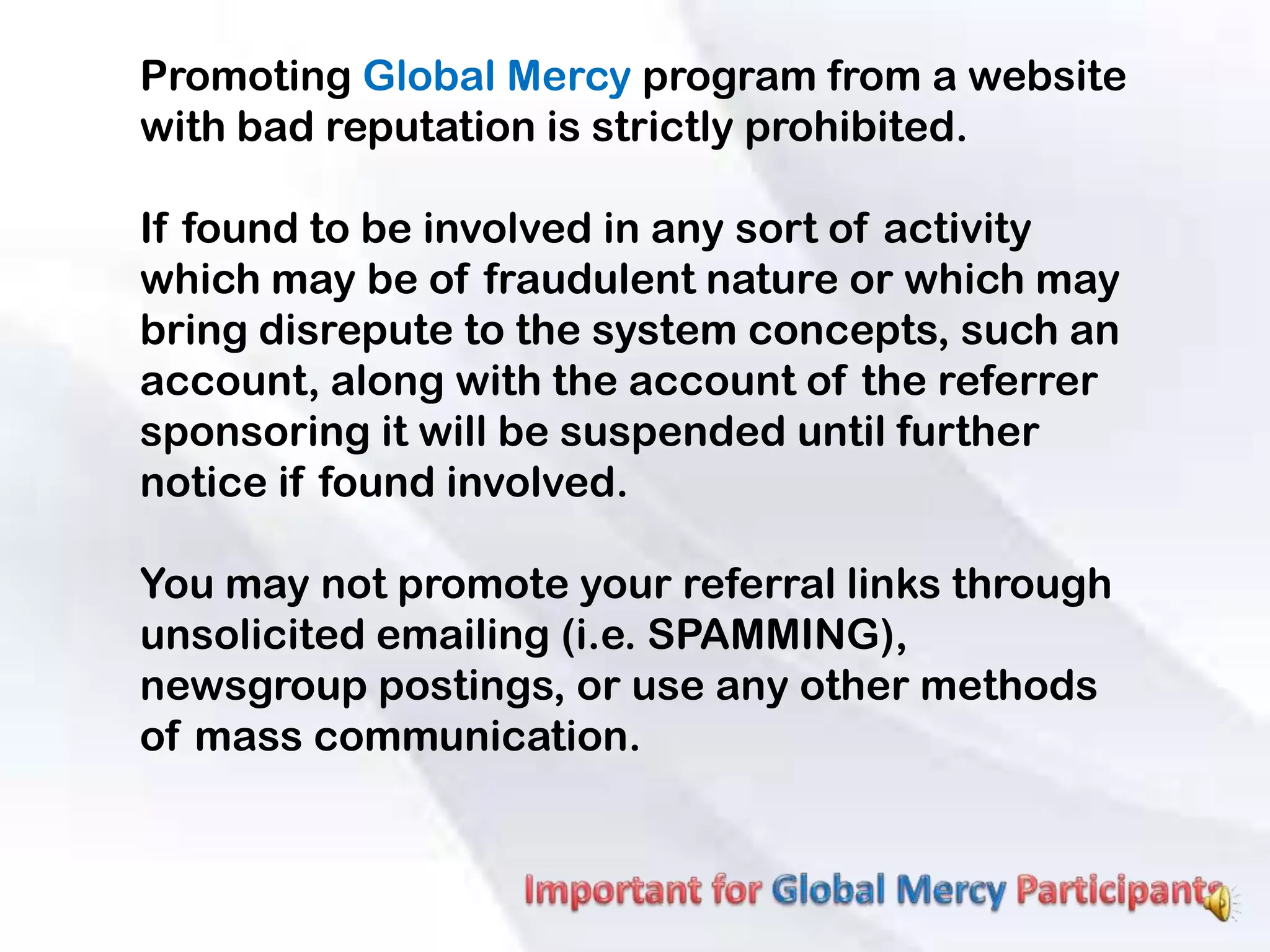 TOS Global Mercy | PPT
