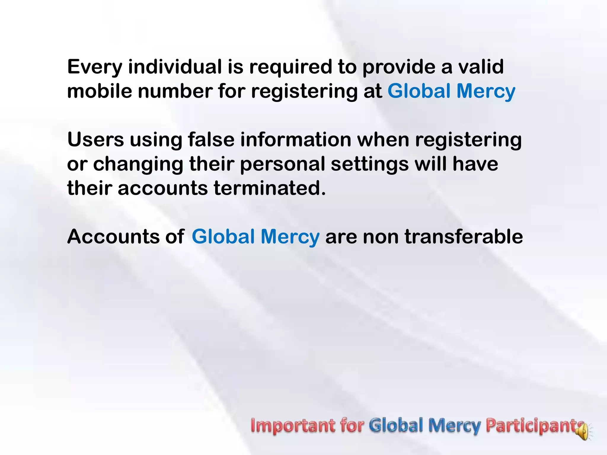 TOS Global Mercy | PPT