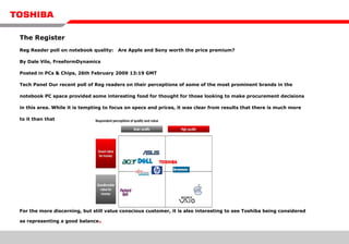 Toshiba Generic Sept 2009 | PPT