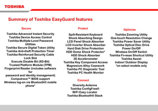 Toshiba product-overview-april-2010 | PPT