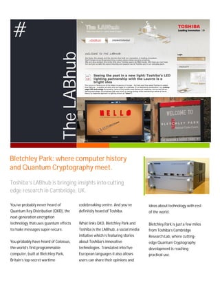 Toshiba labhub article contagious | PDF