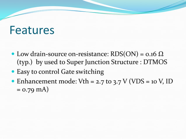 A Closer Look at D2PAK - Toshiba MOSFETs | PPT
