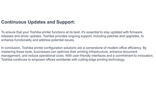 Resolving Toshiba Printer IP Address Problems | PPTX