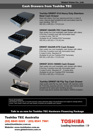 Toshiba Tec cash drawer | PDF
