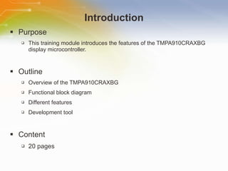 TMPA910CRAXBG 32-Bit Display MCU | PPT