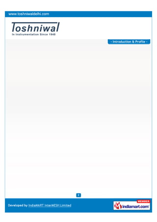 Toshniwal Technologies Pvt. Ltd, New Delhi, Lab Testing | PDF