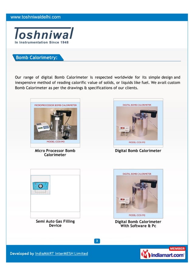 Toshniwal Technologies Pvt. Ltd, New Delhi, Lab Testing | PDF