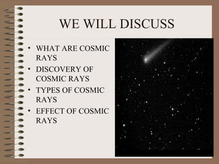 COSMIC RAYS | PPT