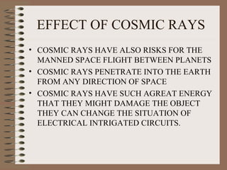 COSMIC RAYS | PPT