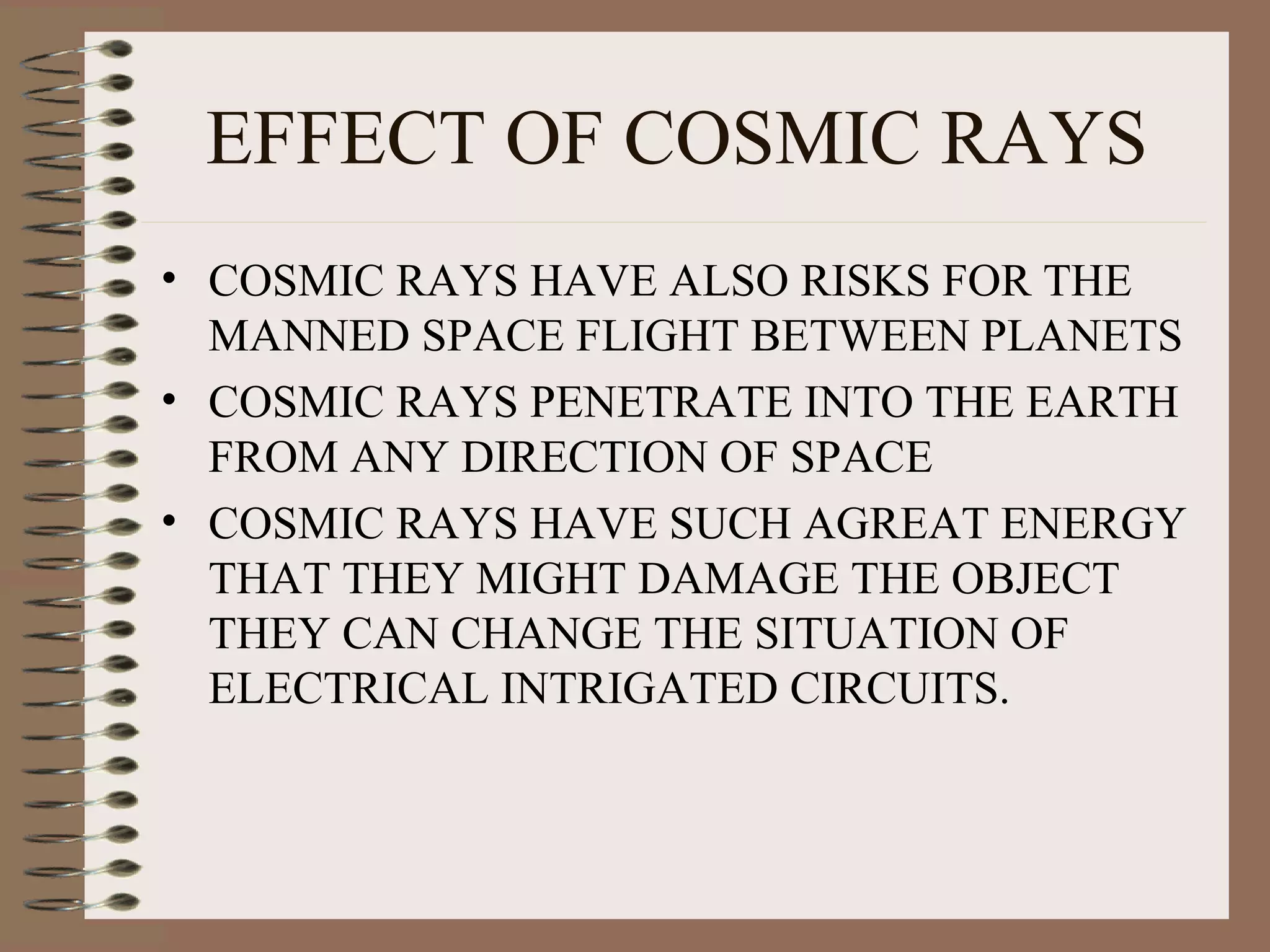 COSMIC RAYS | PPT