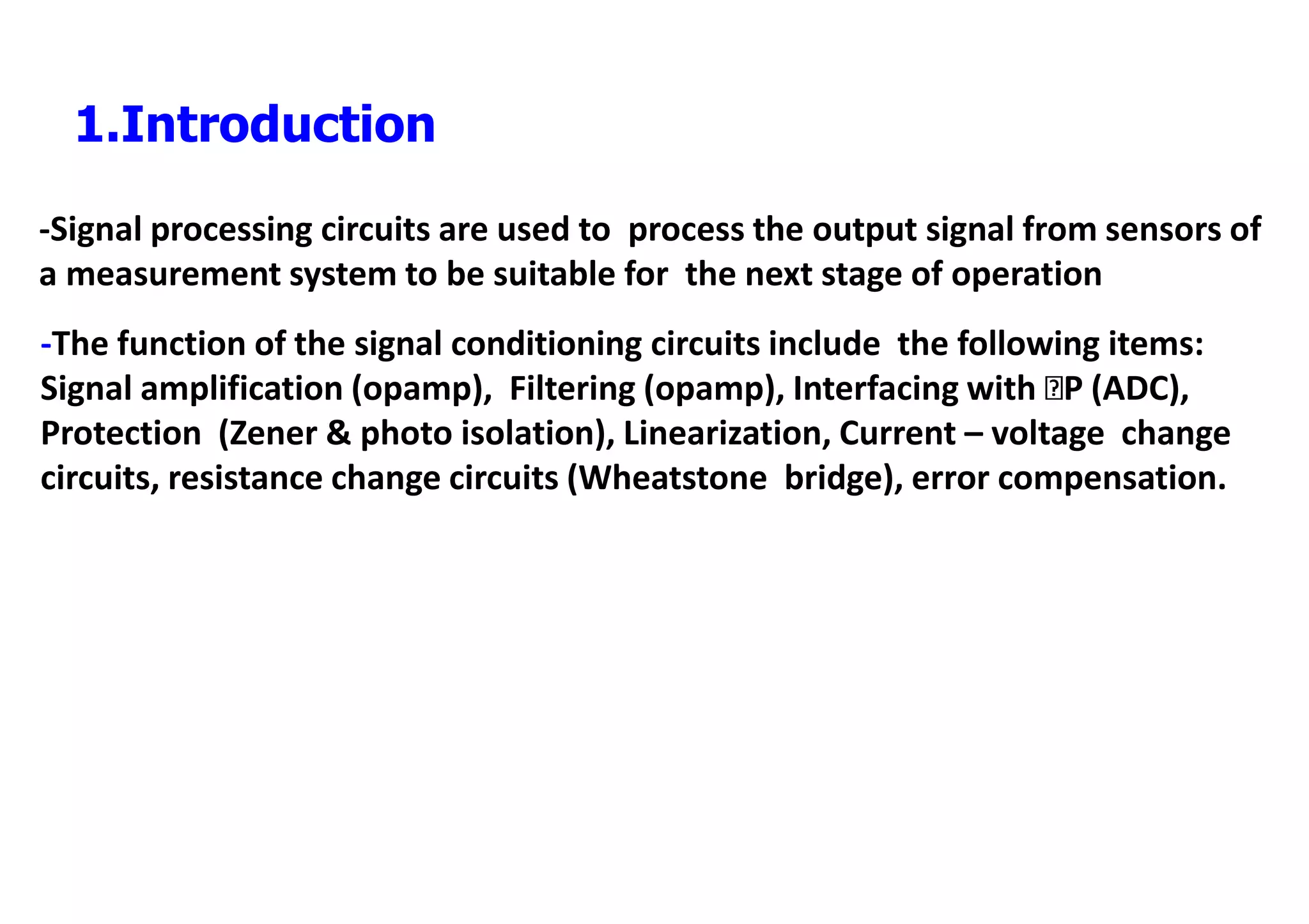 To Simulate Signal Processing Circuit Based On Op Amp And Sensor Pptx Computer Networking