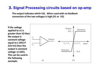 To simulate signal processing circuit based on op amp and sensor | PPTX
