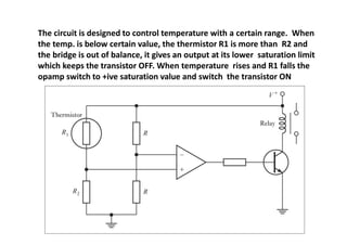 To simulate signal processing circuit based on op amp and sensor | PPTX ...