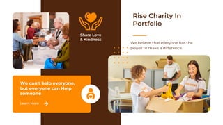 Modern Charity Care Presentation design | PPT