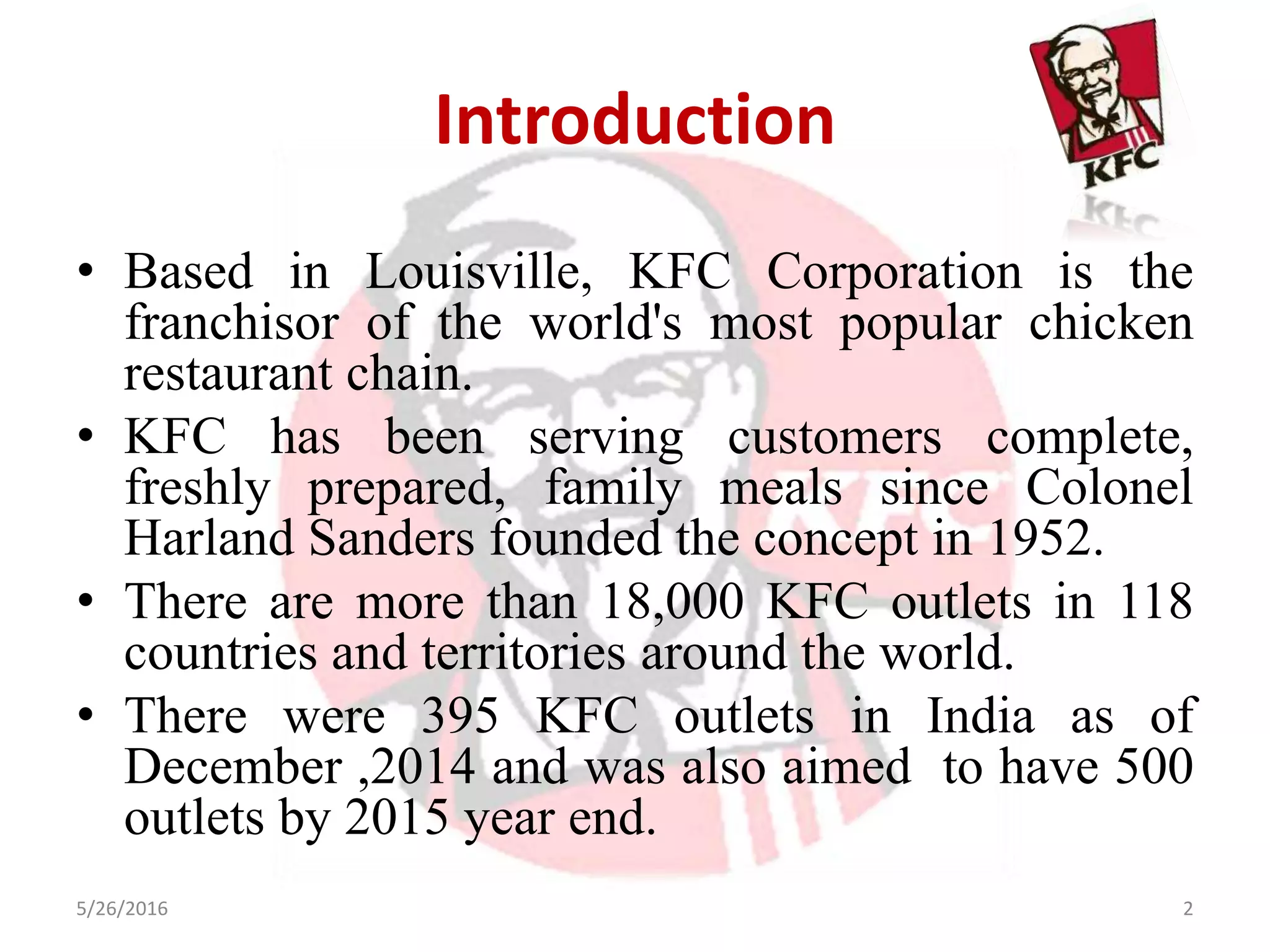 Operations strategies of KFC | PPTX