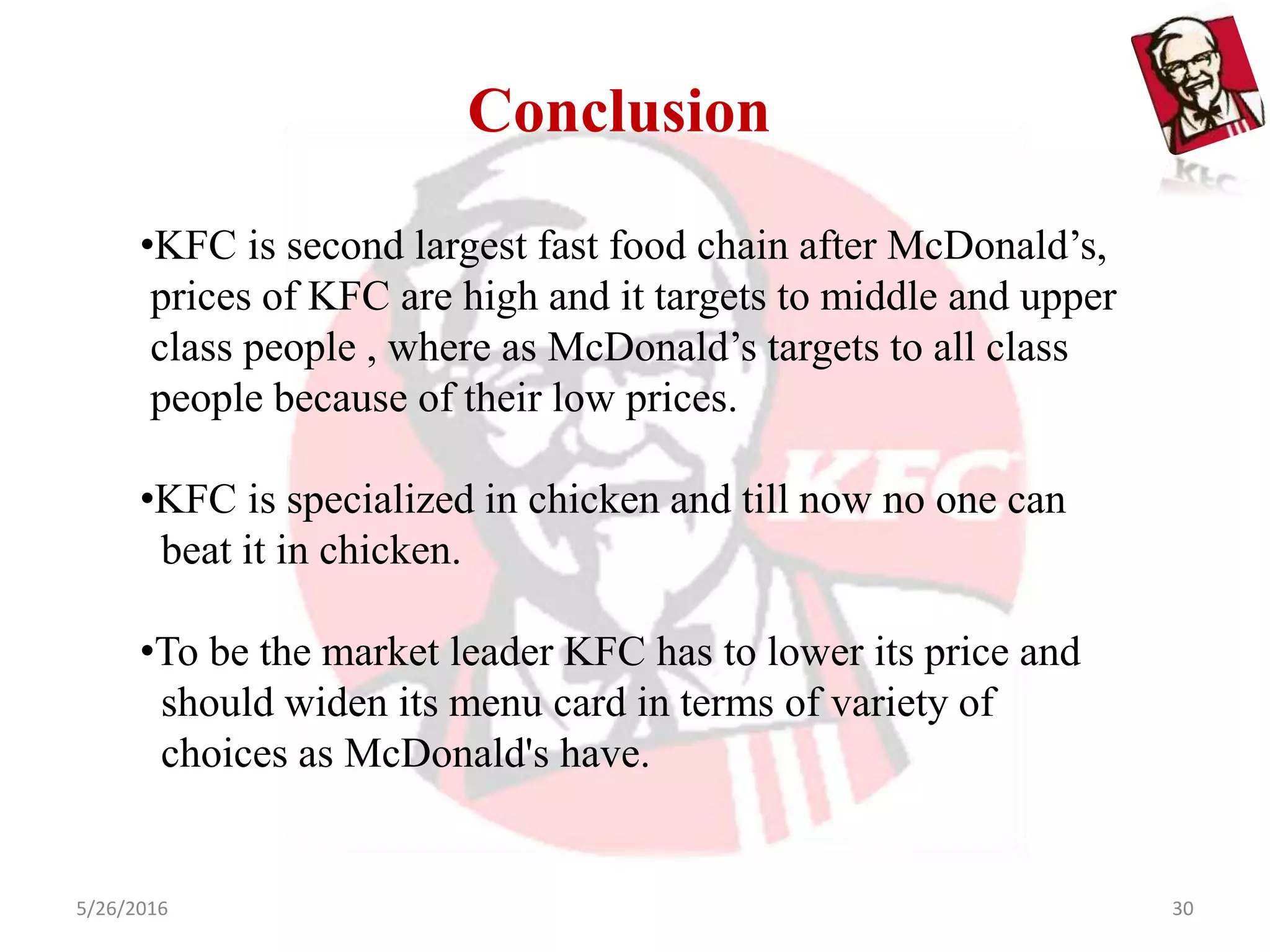 Operations strategies of KFC | PPTX