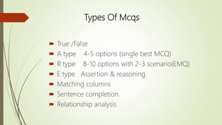 Tos mcq saq | PPTX