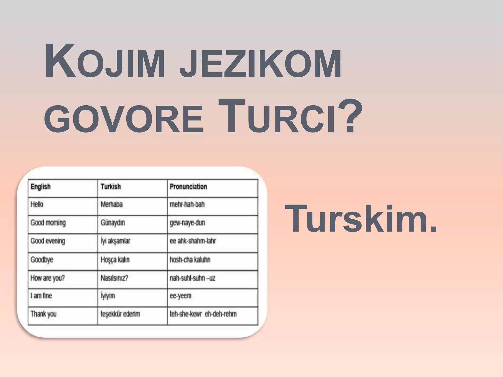 Kviz o Turskoj | PPT