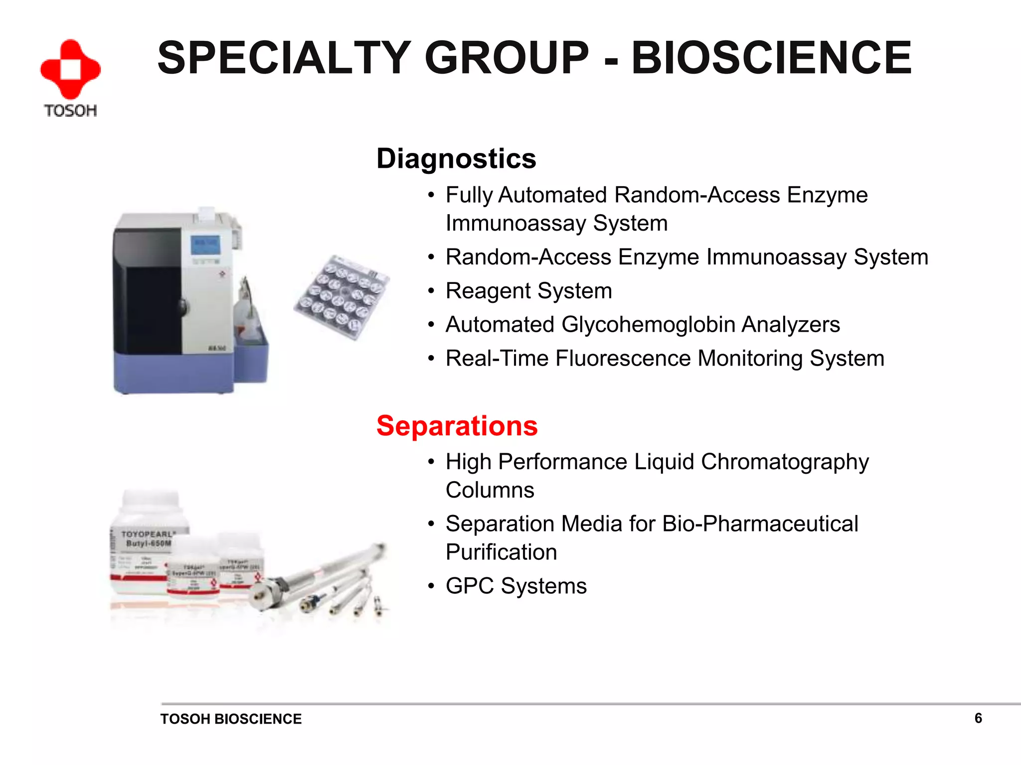 Tosoh Bioscience About Us 11c Linkedin | PPTX