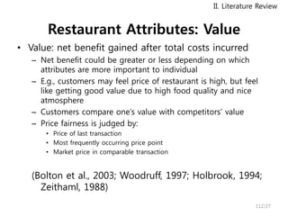 How Does Restaurant Attribute Importance Differ by the Type of Customer ...