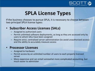 To SPLA or Not to SPLA - Microsoft Licensing for the Hosting Services Provider | PPTX