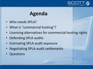 To SPLA or Not to SPLA - Microsoft Licensing for the Hosting Services Provider | PPTX