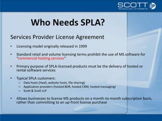 To SPLA or Not to SPLA - Microsoft Licensing for the Hosting Services ...