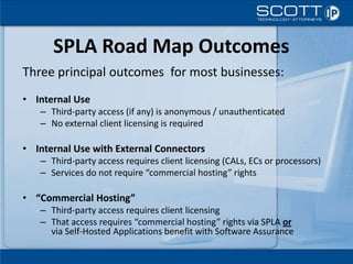 To SPLA or Not to SPLA - Microsoft Licensing for the Hosting Services Provider | PPTX