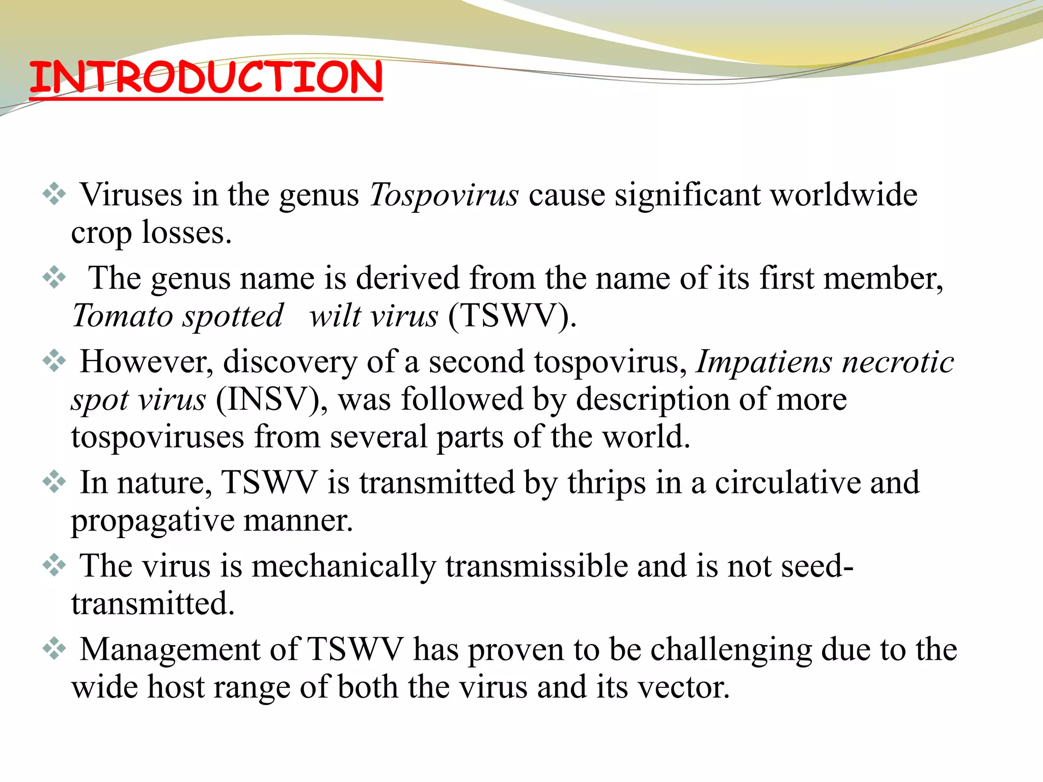 Tospovirus - Genome organization.ppt