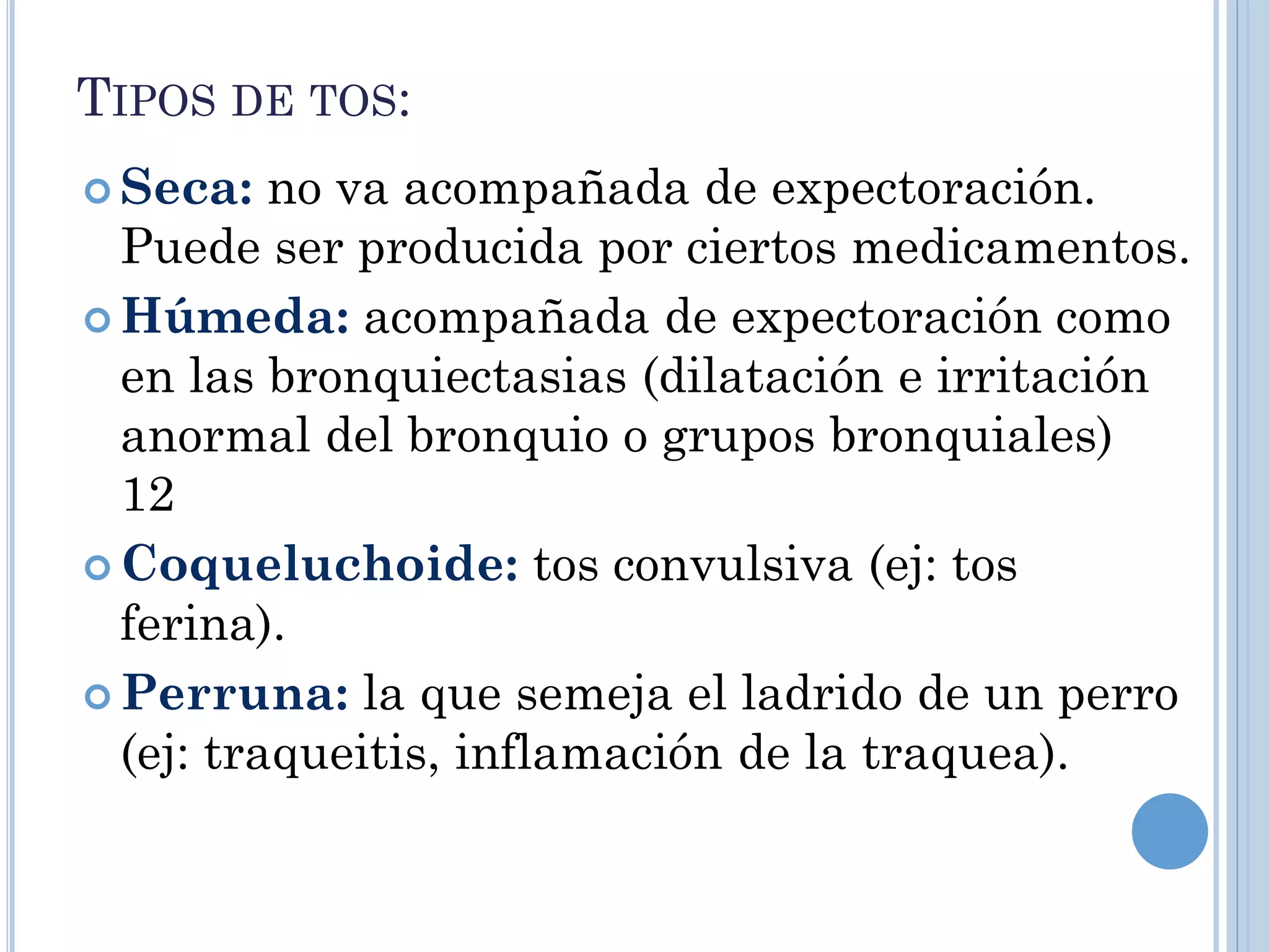 Tos provocada y tos dirigida | PPT