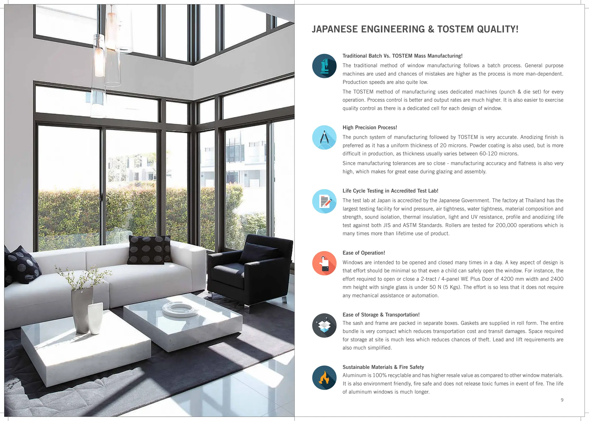 TOSTEM PROJECT BROCHURE, PRE ENGINEERED ALUMINIUM WINDOWS | PDF