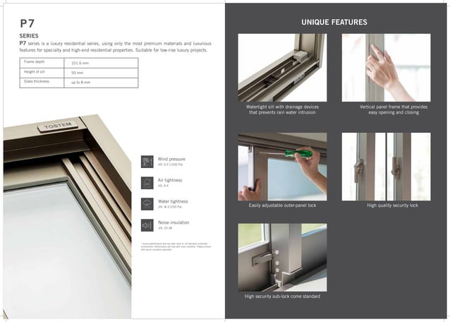 TOSTEM PROJECT BROCHURE, PRE ENGINEERED ALUMINIUM WINDOWS | PDF | Construction Industry | Industries