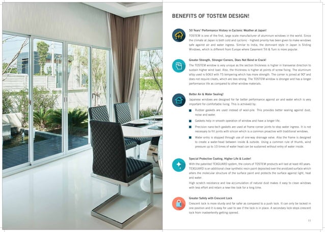 TOSTEM PROJECT BROCHURE, PRE ENGINEERED ALUMINIUM WINDOWS | PDF | Construction Industry | Industries