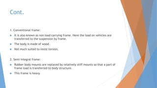 Automobile chassis and automobile body | PPTX