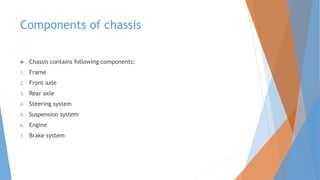 To study automobile chassis and automobile body | PPTX