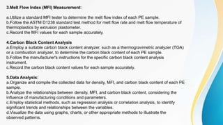TO STUDY DENSITY,Melt flow index and carbon black content of HDPE pipes ...