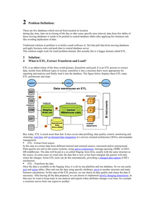 To Study E T L ( Extract, Transform, Load) Tools Specially S Q L Server Integration Services | PDF