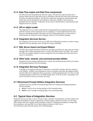To Study E T L ( Extract, Transform, Load) Tools Specially S Q L Server ...