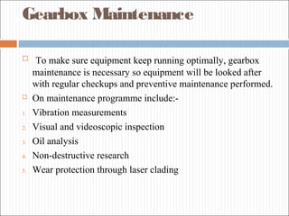 To study methodology and analysis of gearbox | PPT