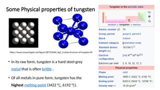 To study the crystal structure of tungsten by FEM.pptx