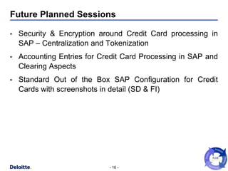 To swipe or not to swipe payment card processing in sap | PDF