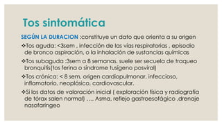 Tos y hemoptisis | PPTX