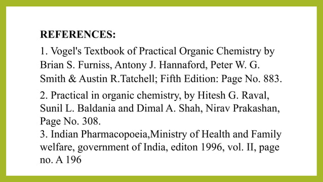 To synthesize and submit sulphanilamide | PPTX | Chemistry | Science